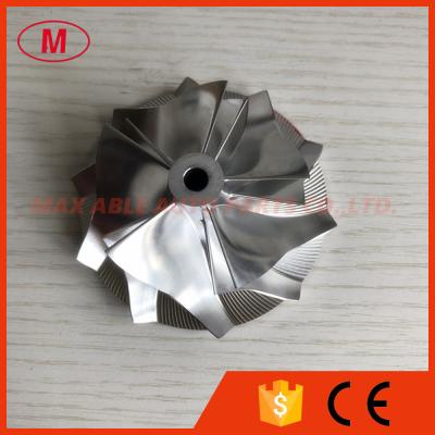 China GT3037 452708-0001 5+5 blades 57.04/76.13mm performance bore:5.99 turbo billet/milling/alumunum 2618 compressor wheel for sale