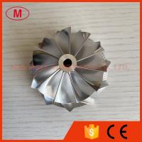 China GT15-25 49.50/59.48mm 11+0 blades high performance turbocharger milling/aluminum 2618/billet compressor wheel for sale