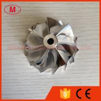 China GT28 reverse 50.00/61.00mm 7+7 blades high performance turbocharger milling/aluminum 2618/billet compressor wheel for sale