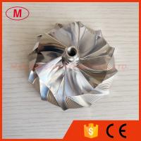 China HX40 64.50/90.00mm 6+6 blades Bullet Head turbocharger milling/aluminum 2618/billet compressor wheel for sale