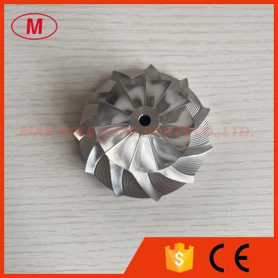 China GT15-25 45.00/69.00mm 11+0 blades Turbo milling/aluminum 2618/billet compressor wheel for sale
