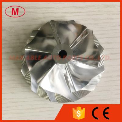 China TD05H 20Gg upgrade/25G 60.50/78.00mm 6+6 blades tapered tip angle:0 degree Billet/milling/aluminum 2618 compressor wheel for sale