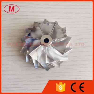 China GT15-25 44.47/59.48mm 7+7blades 702549-0008 high performance turbo milling/aluminum 2618/billet compressor wheel for 724483-0003/17201-17050 for sale
