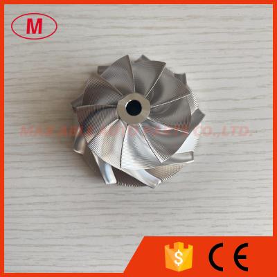 China GT28 47.50/62.60mm 9+0 Blades Point Milling Turbocharger Milling/aluminum 2618/billet Compressor Wheel for sale