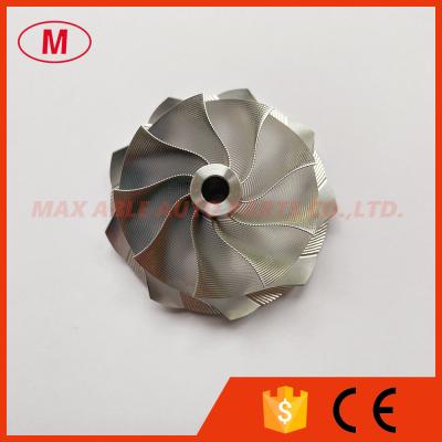 China G25-550 48.35/60.00mm 9+0 Blades Point Milling snake curveTurbo Aluminum 2618/Milling/billet Compressor Wheel for 871389-5004S/871389-5005S for sale