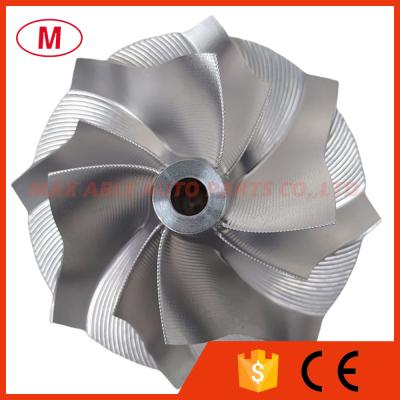 China GT15-25 701374-0001/6 41.52/56.02mm 1102-025-400 4+4 Point milling milling/aluminum 2618/billet compressor wheel for 454191-0001/454191-0003/454191-0004/454191-0005/454191-0006/454191-0007 for sale