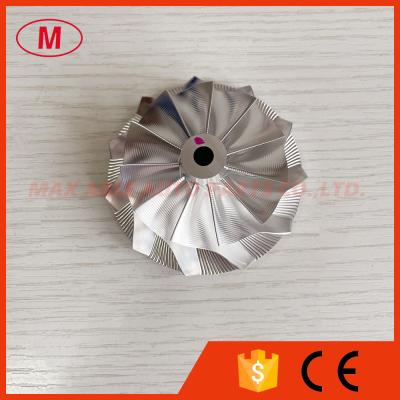 China GT30 forward 52.95/71.40mm 11+0 blades point milling Turbocharger aluminum 2618/milling/billet compressor wheel for sale