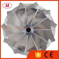 China GTX3076 REVERSE 58.00/76.13mm 11+0 blades  high performance turbo milling/aluminum 2618/billet compressor wheel bore:5.999mm for sale