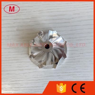 China GT15-25 39.00/49.00mm 8+0 blades reverse high performance turbocharger milling/aluminum 2618/billet compressor wheel for sale