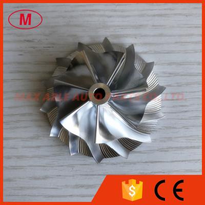 China TD04HL 7+7 blades 43.50/62.00mm high performance Turbocharger Billet/milling/aluminum 2618 compressor wheel for sale