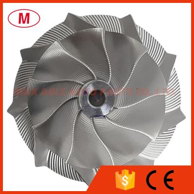 China KP39 5443-123-2201 35.48/46.00mm 9+0 Blades Point Milling Snake Curve Performance Design Turbocharger Billet Compressor Wheel for sale