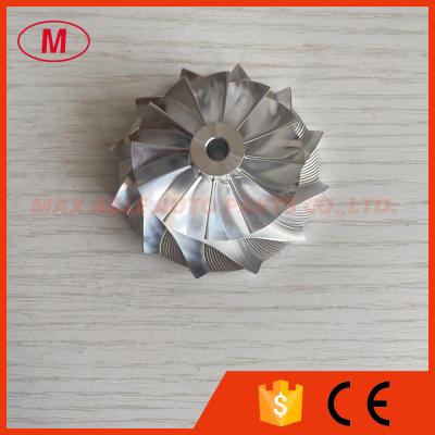 China TD04H 13C 49183-41500 40.00/53.00mm 12+0 blades turbo milling/aluminum 2618/Billet compressor wheel for sale