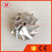 China CT26 43.00/67.00mm 6+6blades Turbo milling/aluminum 2618/billet compressor wheel for sale