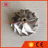 China CT26 57.04/76.13mm 6+6blades Turbo milling/aluminum 2618/billet compressor wheel for sale