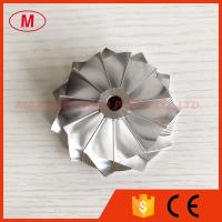 China HT18 48.00/62.89mm 11+0 blades high performance milling/aluminum 2618/billet compressor wheel for sale