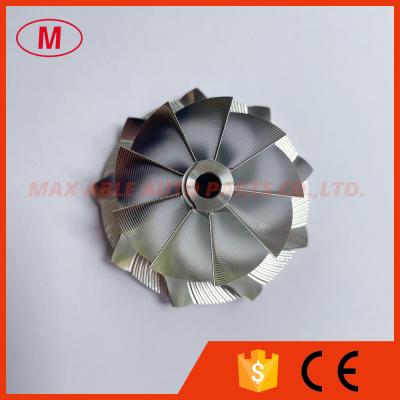 China S100 47.00/61.98mm 9+0 Blades Point Milling Turbo Milling/aluminum 2618/billet Compressor Wheel for sale