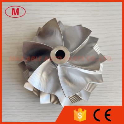 China S300 69.66/93.35mm 6+6 blades high performance point milling turbo milling/aluminum 2618/billet compressor wheel for sale
