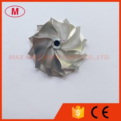 China TD04 Forward 43.30/56.00mm 6+6 Blades High Performance Point Milling Snake Curve Milling/aluminum 2618/billet Compressor Wheel for sale