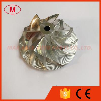 China T04E 6+6 blades 53.87/76.07mm 448048-0004 turbocharger milling/aluminum 2618/billet compressor wheel for 451567-0001/452240-0001/466575-0001/466575-0002 for sale