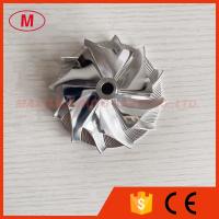 China K27 5327-123-2303 52.40/76.00mm 6+6 blades performance milling/aluminum 2618/billet compressor wheel for 5327-970-7005 for sale