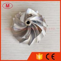 China GT15-25 reverse 49.70/67.40mm 6+6 blades LEP style high performance turbo milling/aluminum 2618/billet compressor wheel for sale