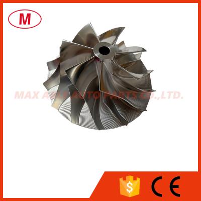 China CT20B 17291-17040 45.90/64.89mm 7+7 blades high performance Turbo aluminum 2618/milling/billet compressor wheel for 17201-17040 Landcrusier 4.2L98on/1HDFTE for sale