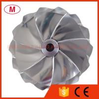 China G25-660 reverse 54.28/67.40mm 7+7 Blades LEP style turbo aluminum 2618/Milling/billet compressor wheel for 858161-5003S/877895-5002S/5005S/5006S/871389-5010S/5011S for sale