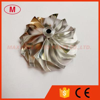 China GT15-25 forward 55.00/70.98mm 6+6blades high performance aluminum 2618/milling/billet compressor wheel for sale