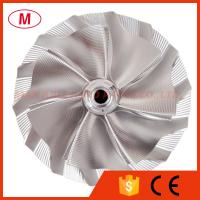China PTE7675 76.44/102.40mm 7+7 blades point milling turbocharger billet/milling/aluminum 2618 compressor wheel for PTE7675 GEN 2 for sale