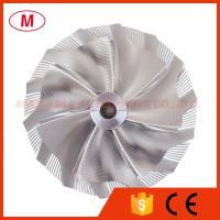 China PTE7675 76.44/102.40mm 7+7 blades point milling turbocharger billet compressor wheel for PTE7675 GEN 2 Overall height:55.90mm for sale