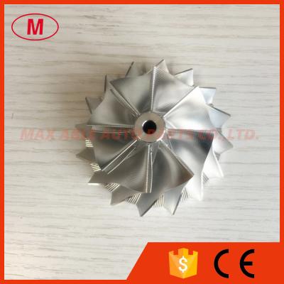 China RHF4H 37.10/52.51mm 10+0 blades high performance turbo turbocharger aluminum 2618/Billet/milling compressor wheel for sale