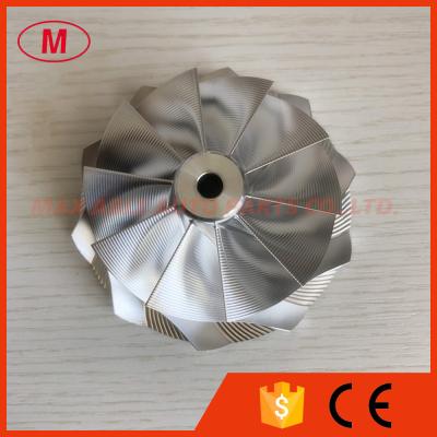 China GT3584R GEN ll 10+0 blades 67.30/84.44mm turbo billet/milling/aluminum 2618 compressor wheel for sale
