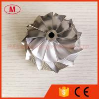 China HX40 62.45/84.00mm 11+0 blades high performance turbocharger milling/aluminum 2618/billet compressor wheel for sale