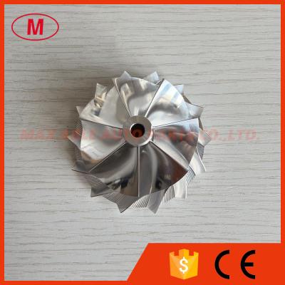 China RHF5 reverse 46.50/60.00mm 7+7blades high performance turbocharger milling/aluminum 2618/billet compressor wheel for sale