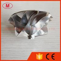 China RHF5 reverse 46.50/60.00mm 7+7blades high performance turbocharger milling/aluminum 2618/billet compressor wheel for sale