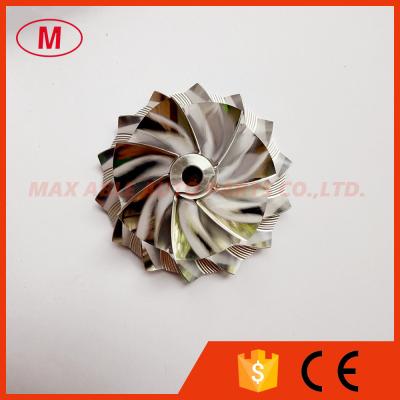 China GTX2867R GEN ll 49.63/67.40mm 7+7blades LEP style high performance turbo milling/aluminum 2618/billet compressor wheel for sale