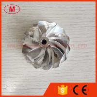 China G25-660 reverse 54.28/67.40mm 7+7 Blades LEP style turbo aluminum 2618/Milling/billet compressor wheel for 858161-5003S/877895-5002S/5005S/5006S/871389-5010S/5011S for sale