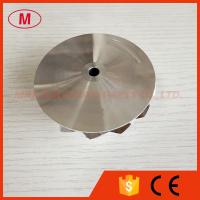 China G25-660 reverse 54.28/67.40mm 7+7 Blades LEP style turbo aluminum 2618/Milling/billet compressor wheel for 858161-5003S/877895-5002S/5005S/5006S/871389-5010S/5011S for sale