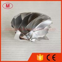 China G25-660 reverse 54.28/67.40mm 7+7 Blades LEP style turbo aluminum 2618/Milling/billet compressor wheel for 858161-5003S/877895-5002S/5005S/5006S/871389-5010S/5011S for sale