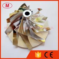 China GT47 67.00/102.00mm forward 5+5 Blades high performance turbo aluminum 2618/milling/Billet compressor wheel for sale
