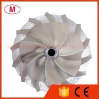 China GT5530 94.75/133.00mm 7+7 Blades Point Milling Dodecagon Nut Design High Performance Turbo Aluminum 2618/billet Compressor Wheel for sale