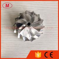 China GT28 49.70/67.40mm 7+7 Blades high performance bore:6.00mm turbo milling/billet compressor wheel for 446179-0094/81636 for sale