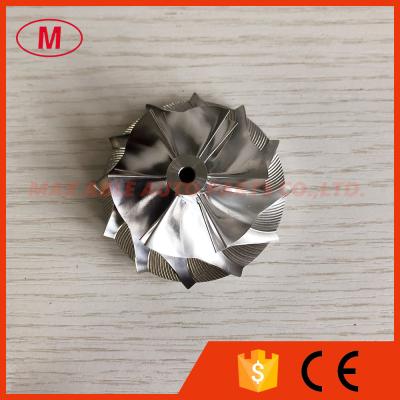 China GT12 6+6 blades 41.40/55.00mm high performance turbocharger milling/aluminum 2618/billet compressor wheel for sale