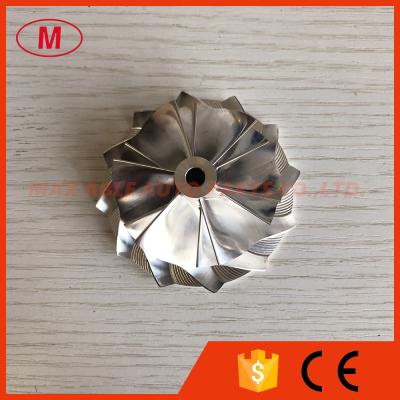 China K16 5324-123-2202 49.52/61.98mm 6+6 blades high performance milling/aluminum 2618/billet compressor wheel for sale