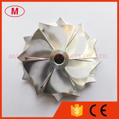 China RHF55 Forward 46.50/60.00mm 6+6 blades high performance turbocharger billet/milling/aluminum 2618 compressor wheel for sale