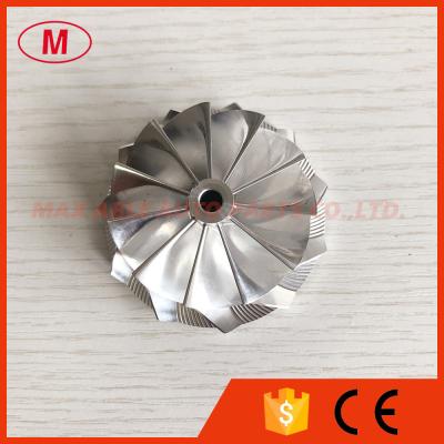 China TD04HL 20T 49189-X 47.04/58.00mm 11+0 blades Turbo aluminum 2618/billet compressor wheel for 49189-07220 nose 10.02mm for sale