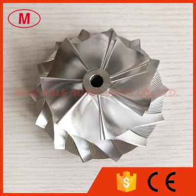 China HX50 7+7 blades 71.00/99.01mm high performance turbo milling/aluminum 2618/billet compressor wheel for sale