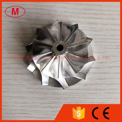 China CT26 50.39/67.00mm 10+0 blades high performance turbo billet/milling/aluminum 2618 compressor wheel for sale