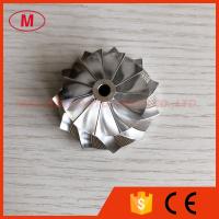 China TD0435 49135-00016 12T-SB 37.80/49.00mm 11+0 blades performance Turbo Milling/billet compressor wheel for 49135-02100 for sale