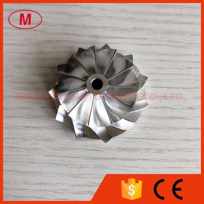 China TD0435 49135-00016 12T-SB 37.80/49.00mm 11+0 blades performance Turbo Milling/billet compressor wheel for 49135-02100 for sale